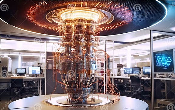 A Quantum Computers in Operation Room Showcasing Advanced Technology ...