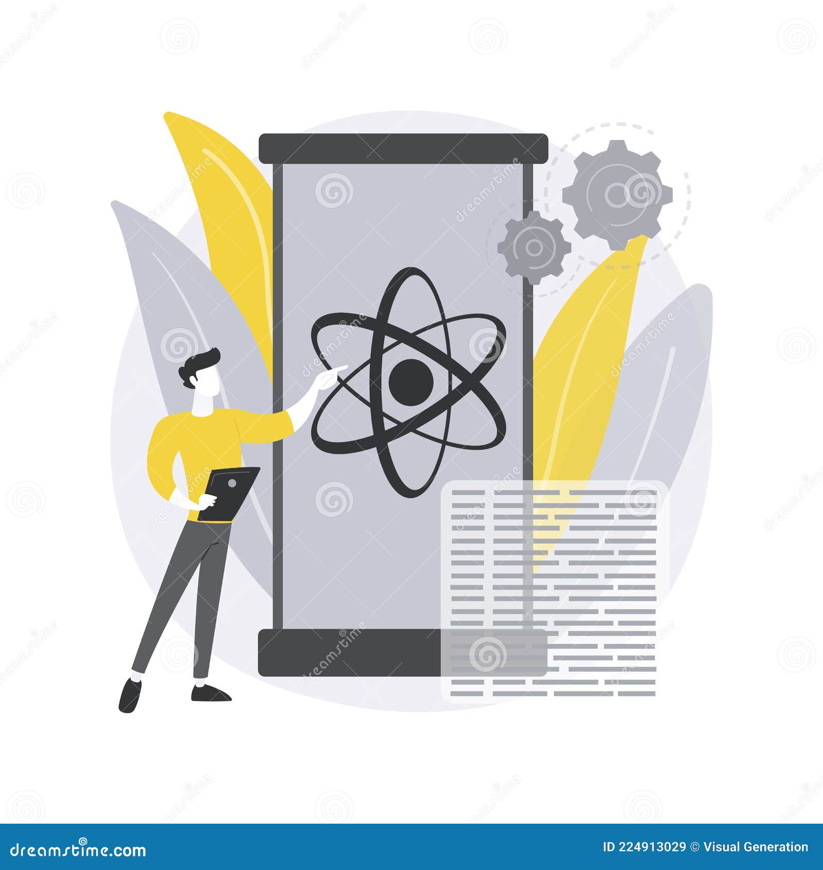 Quantum Computing Abstract Concept Vector Illustration. Stock Vector ...