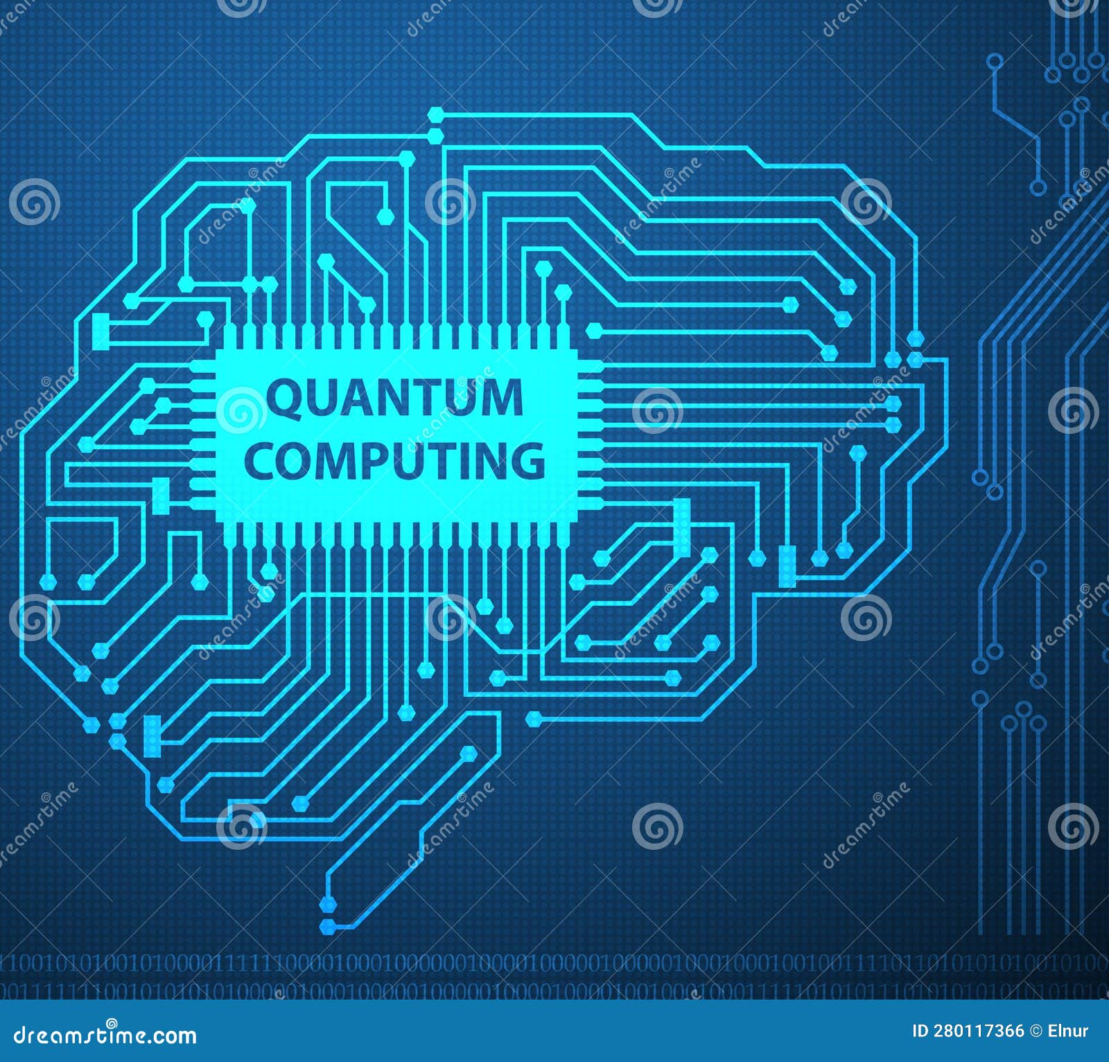 Quantum Computing As Modern Technology Concept Stock Photo - Image of ...