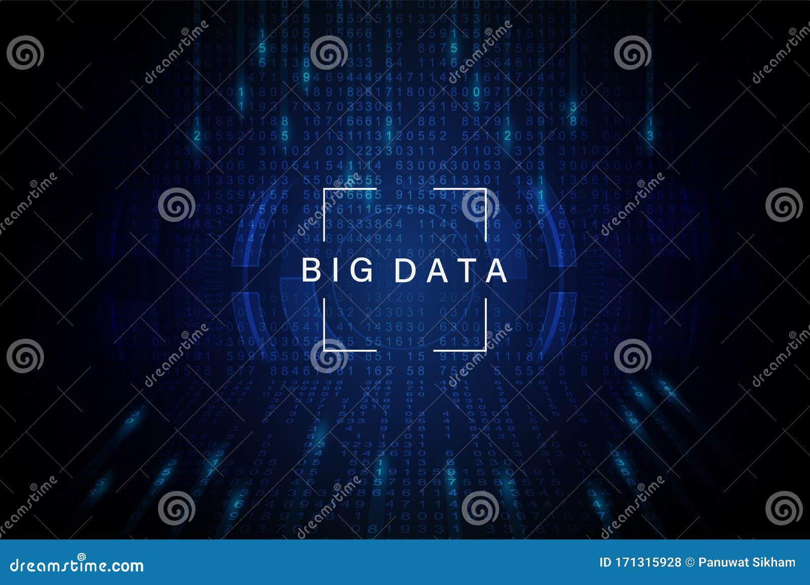 Quantum Computing Background. Technology For Big Data, Visualization, Artificial Intelligence ...