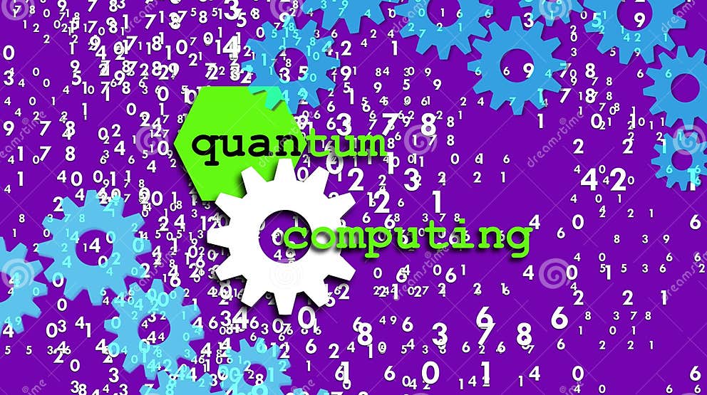 Banner, Logo, Innovation. Illustration of the Quantum Computing, Based ...