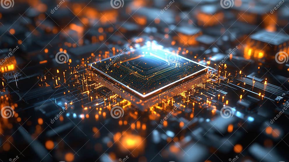 Quantum Computing With Complex Algorithm Stock Image Image Of 7257