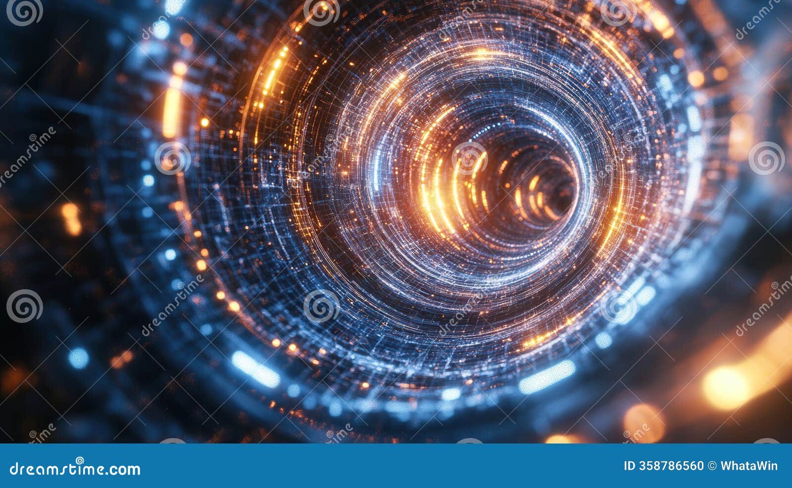 Quantum Computing with Complex Algorithm Stock Photo - Image of nanotech, immersive: 358786560