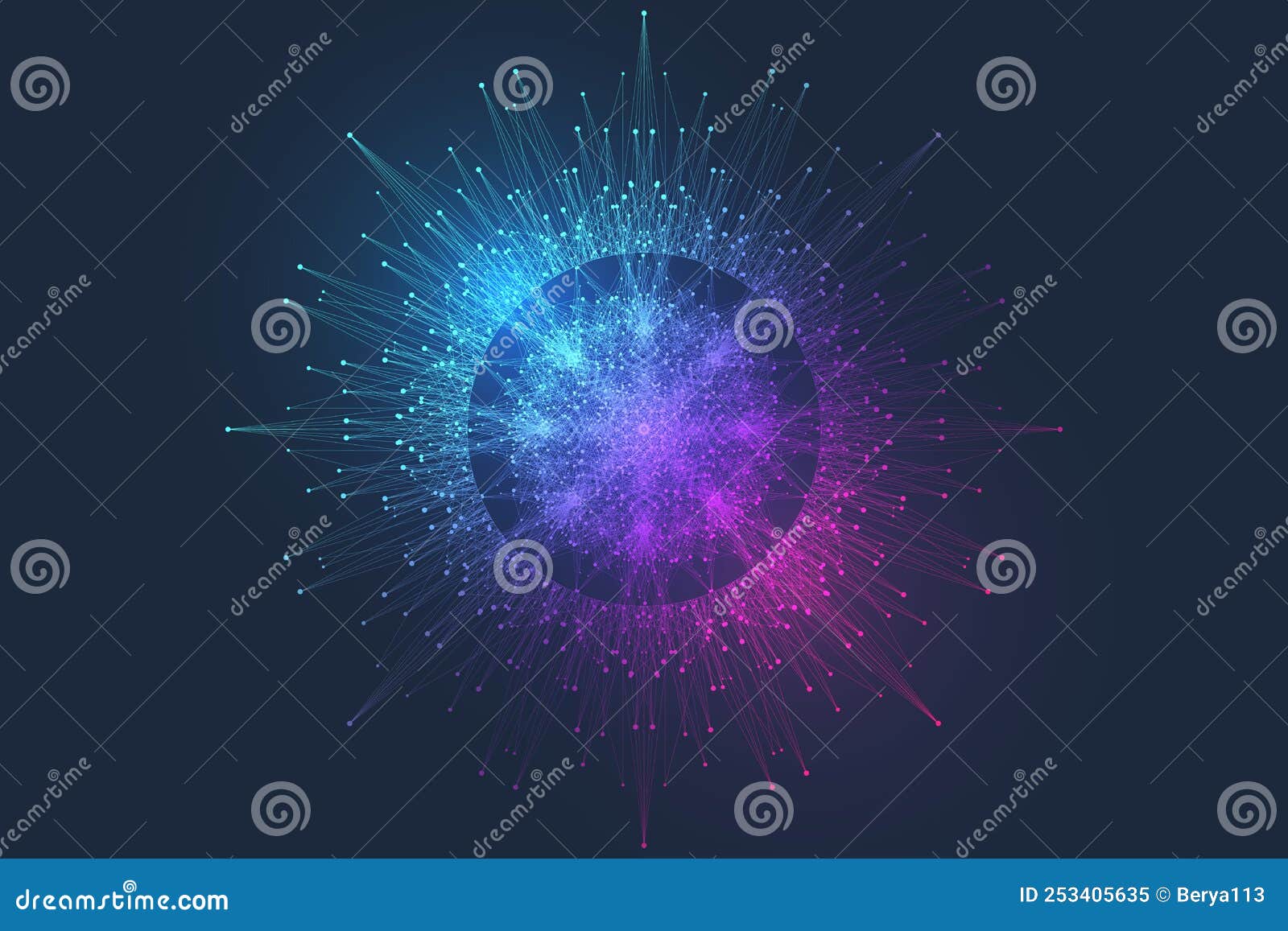 Quantum Computing Concept. Deep Learning Artificial Intelligence Stock ...