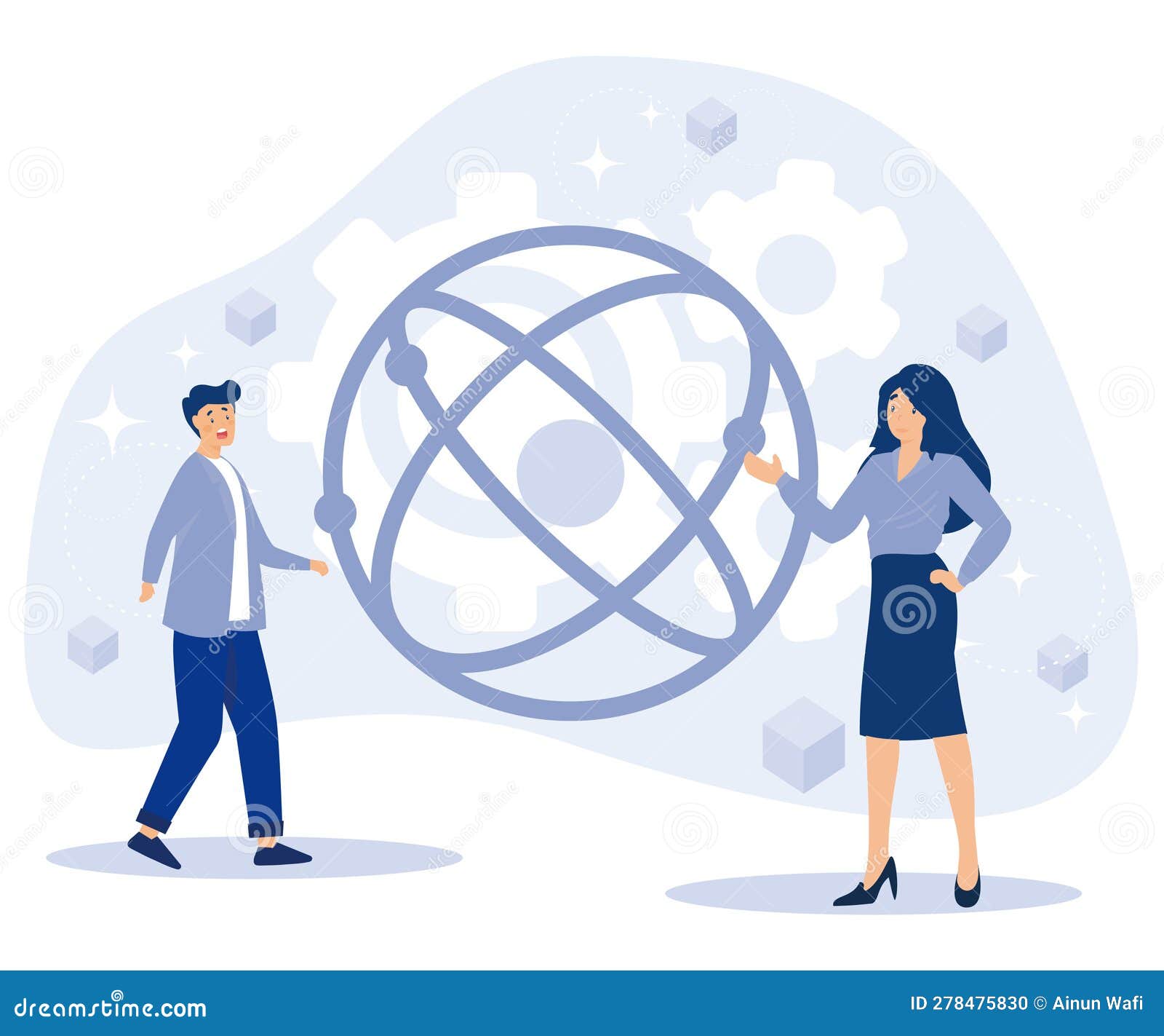 Quantum Computing Concept. Optical Technology, Photonics Research. Tiny ...