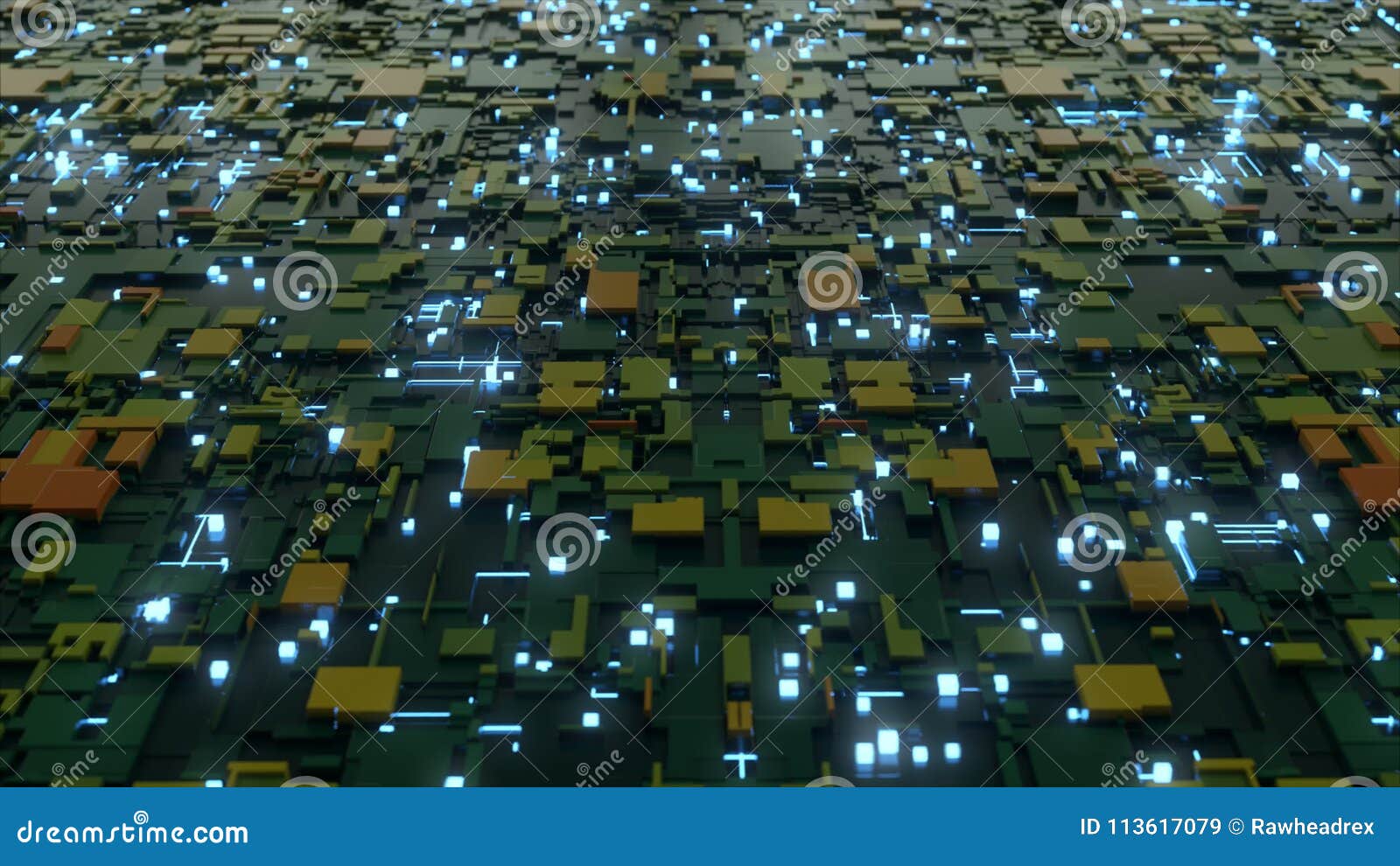 Quantum computing concept. stock video. Video of creativity - 113617079