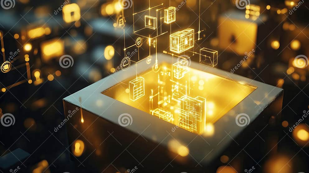 Quantum Computing Concept Showing Data Processing and Transferring Information Stock Photo ...