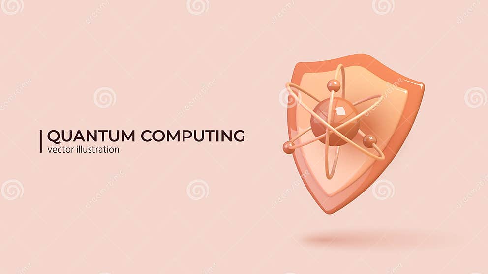 Quantum Computing - Concept. Vector Illustration Stock Vector - Illustration of physics ...