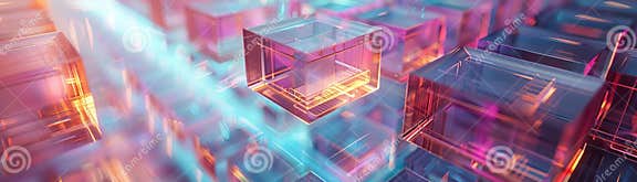 Quantum Computing Core, Abstract Shapes, Pastel Glow, Minimal Stock ...