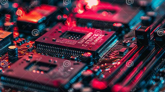 Quantum Computing and Crypto Mining Stock Illustration - Illustration ...