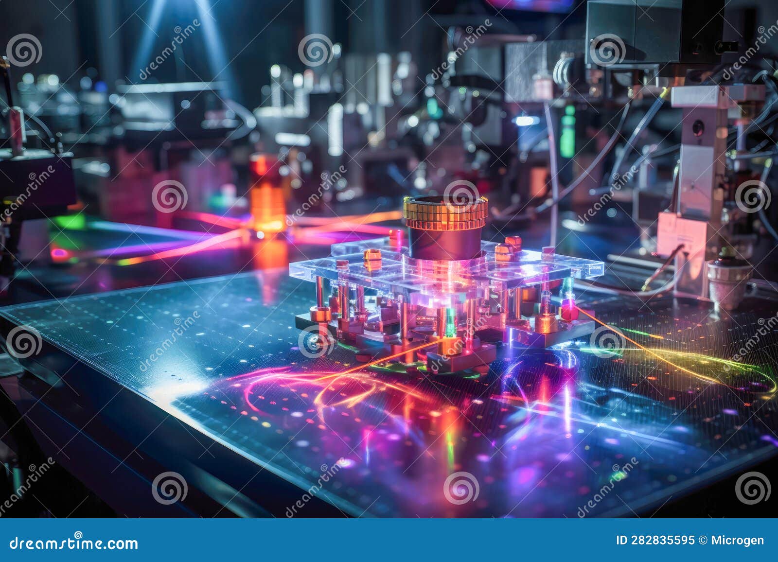 Quantum Computing Experiment Setup Involving the Manipulation of ...