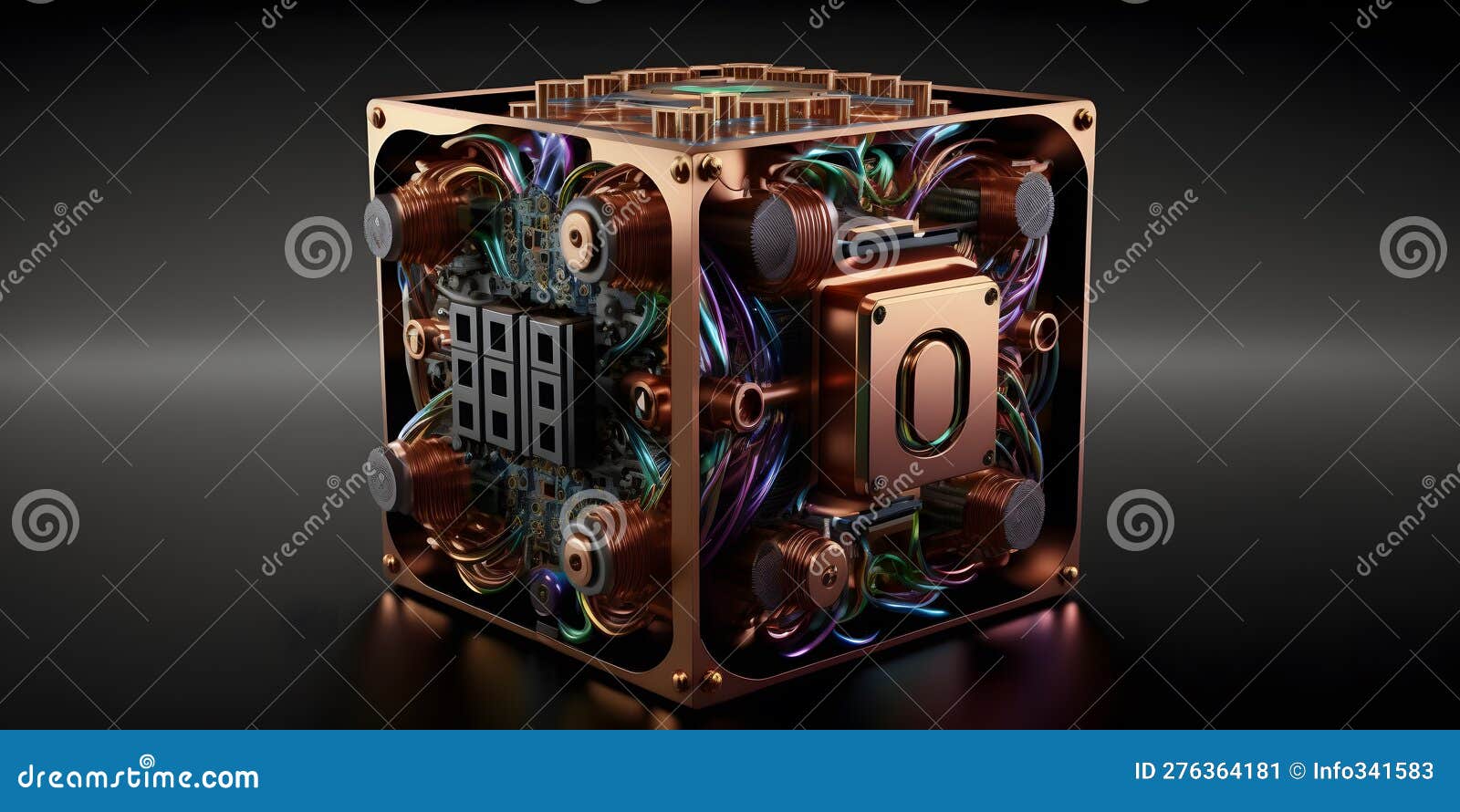 A Quantum Computing Experiment Using Quantum Algorithms A Two Created With Generative Ai Stock