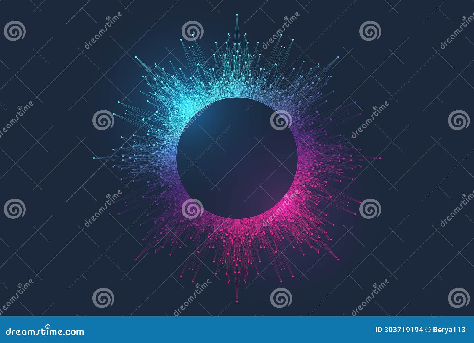 Quantum Computing Idea Design Element Concept. Deep Learning Artificial Intelligence. Generative ...