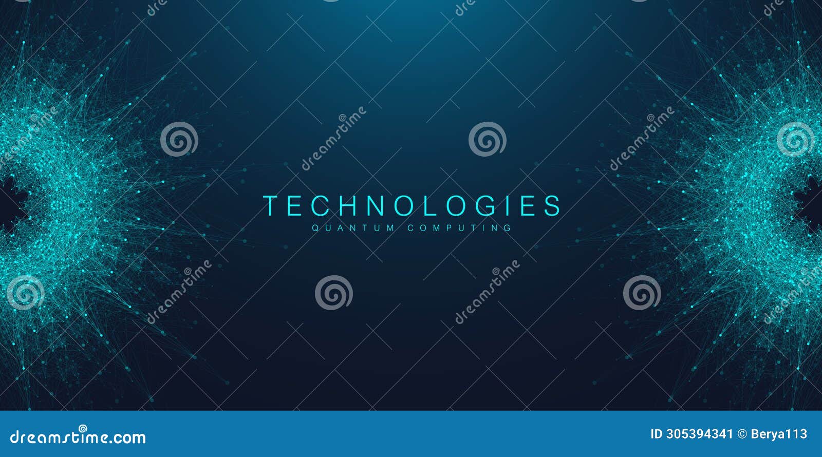 Quantum Computing Idea Design Element Concept. Deep Learning Artificial Intelligence. Generative ...