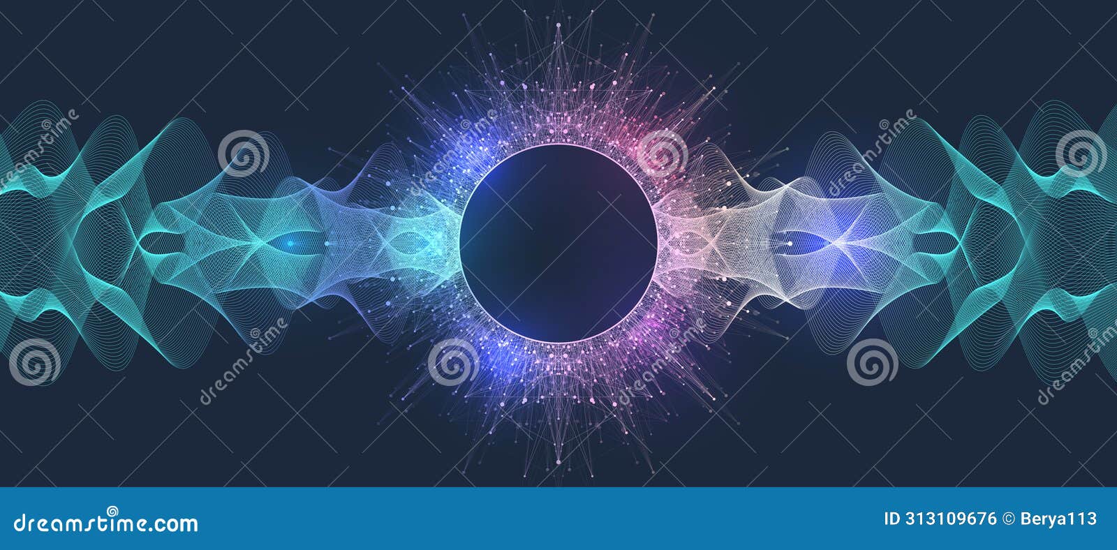 Quantum Computing Idea Design Element Concept. Deep Learning Artificial ...