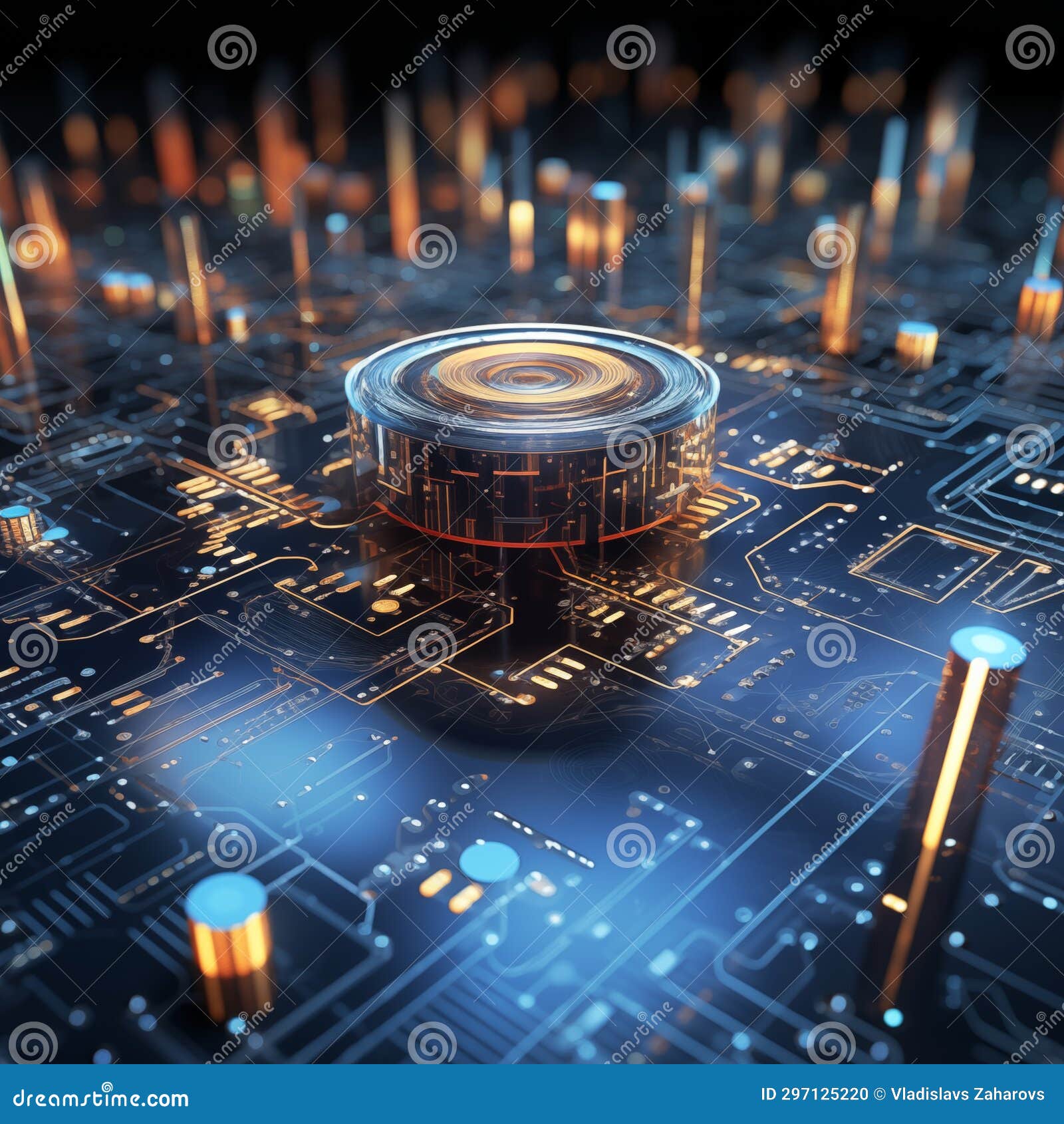 Quantum Computing Illustrated Through Abstract Representations Stock