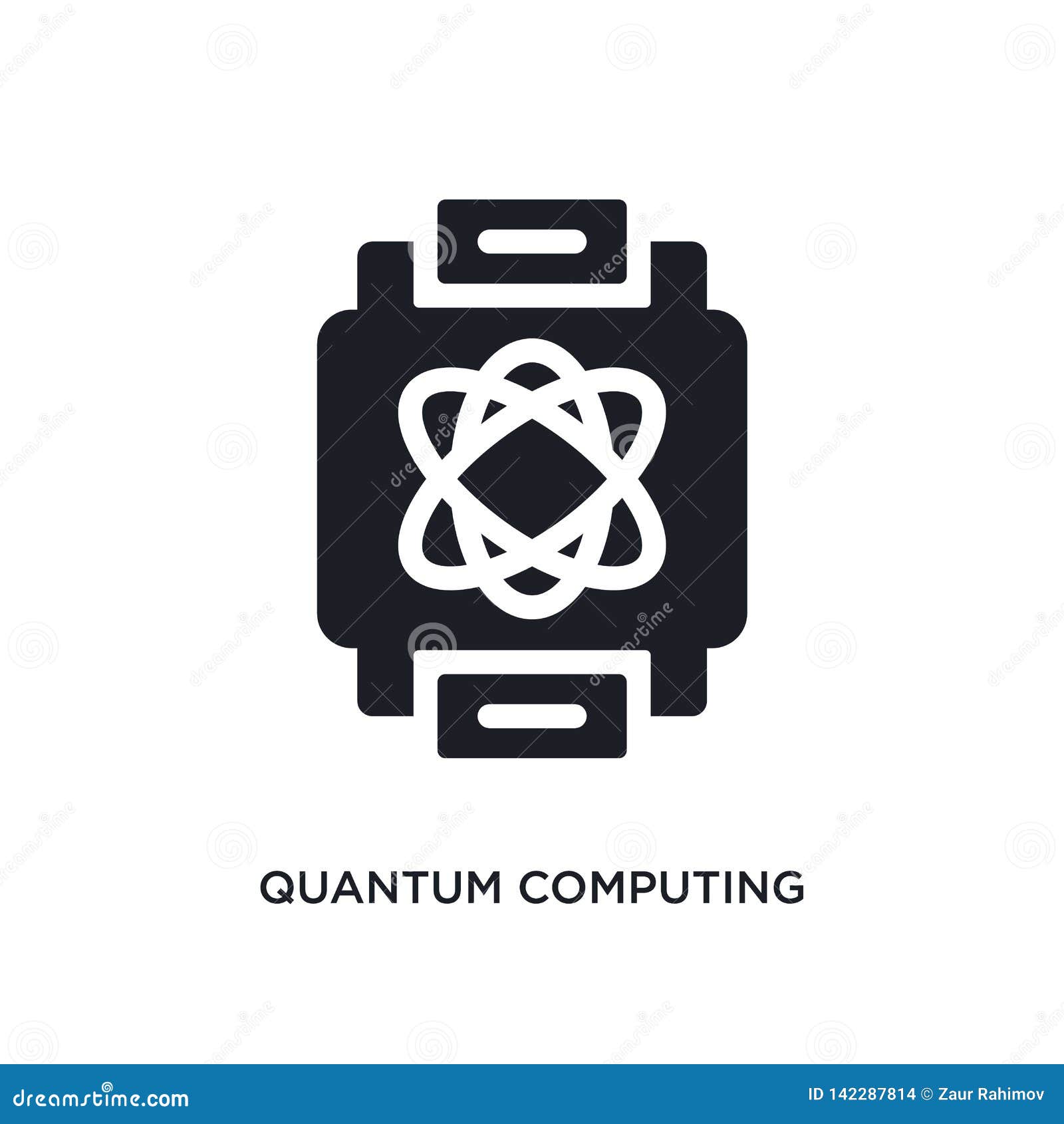 Quantum Computing Isolated Icon. Simple Element Illustration from ...