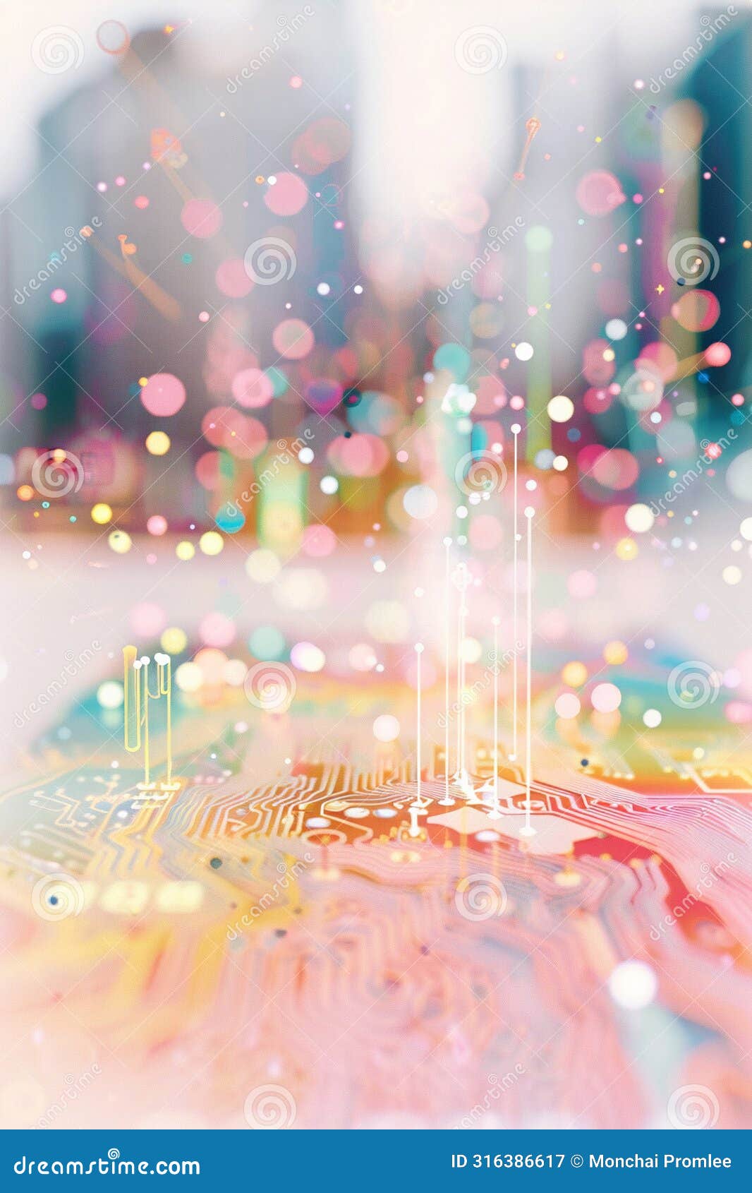 Quantum Computing Lab, Advanced Technology for Data Encryption, Glowing ...