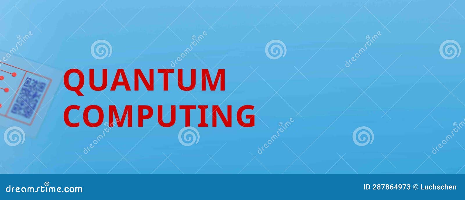 Quantum Computing Lab on Chip Device Stock Illustration - Illustration ...