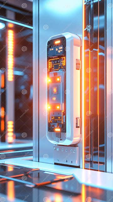 Quantum Computing Processor Performing Complex Calculations in Futuristic Server Room Stock ...