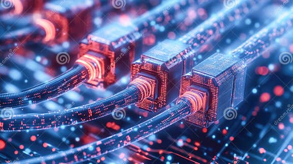 Quantum Computing Processors Transferring Data with Fiber Optic Cables ...