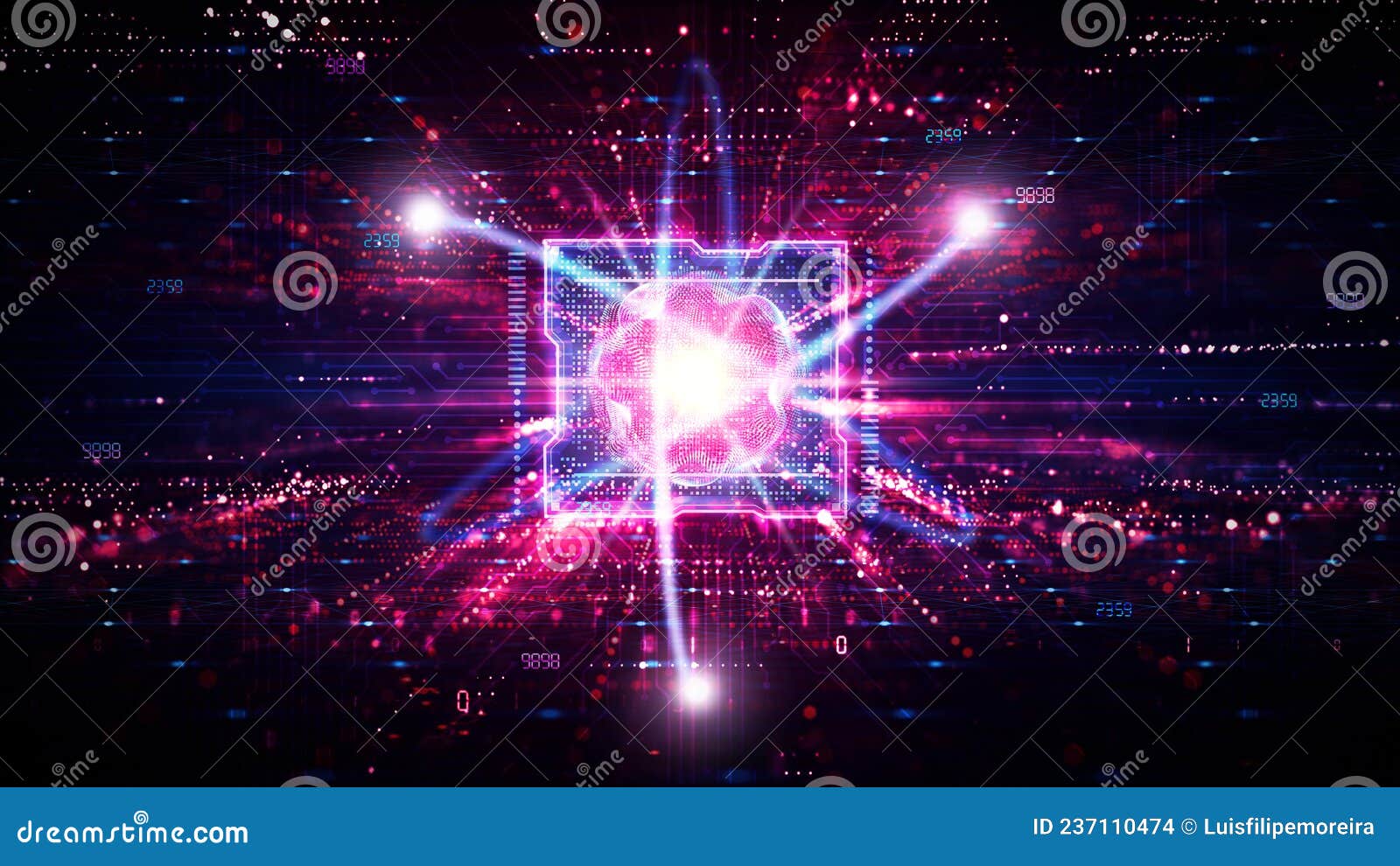 Quantum Supremacy Unveiled By Futuristic Quantum Computer. Created With ...