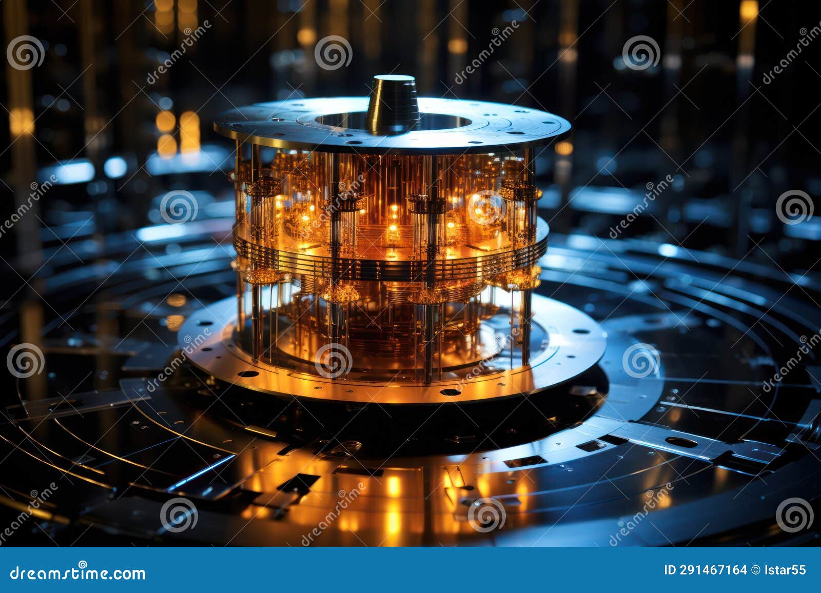 Quantum Computing Concept Image AI Generated Stock Illustration ...