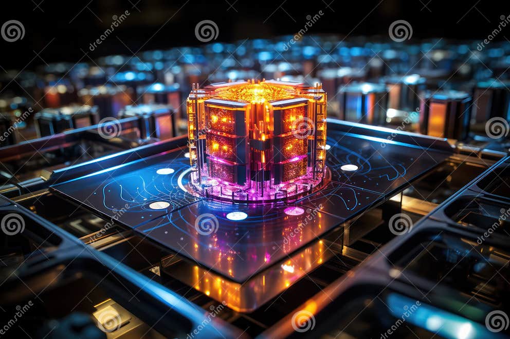 Quantum Computing Concept Image AI Generated Stock Illustration ...