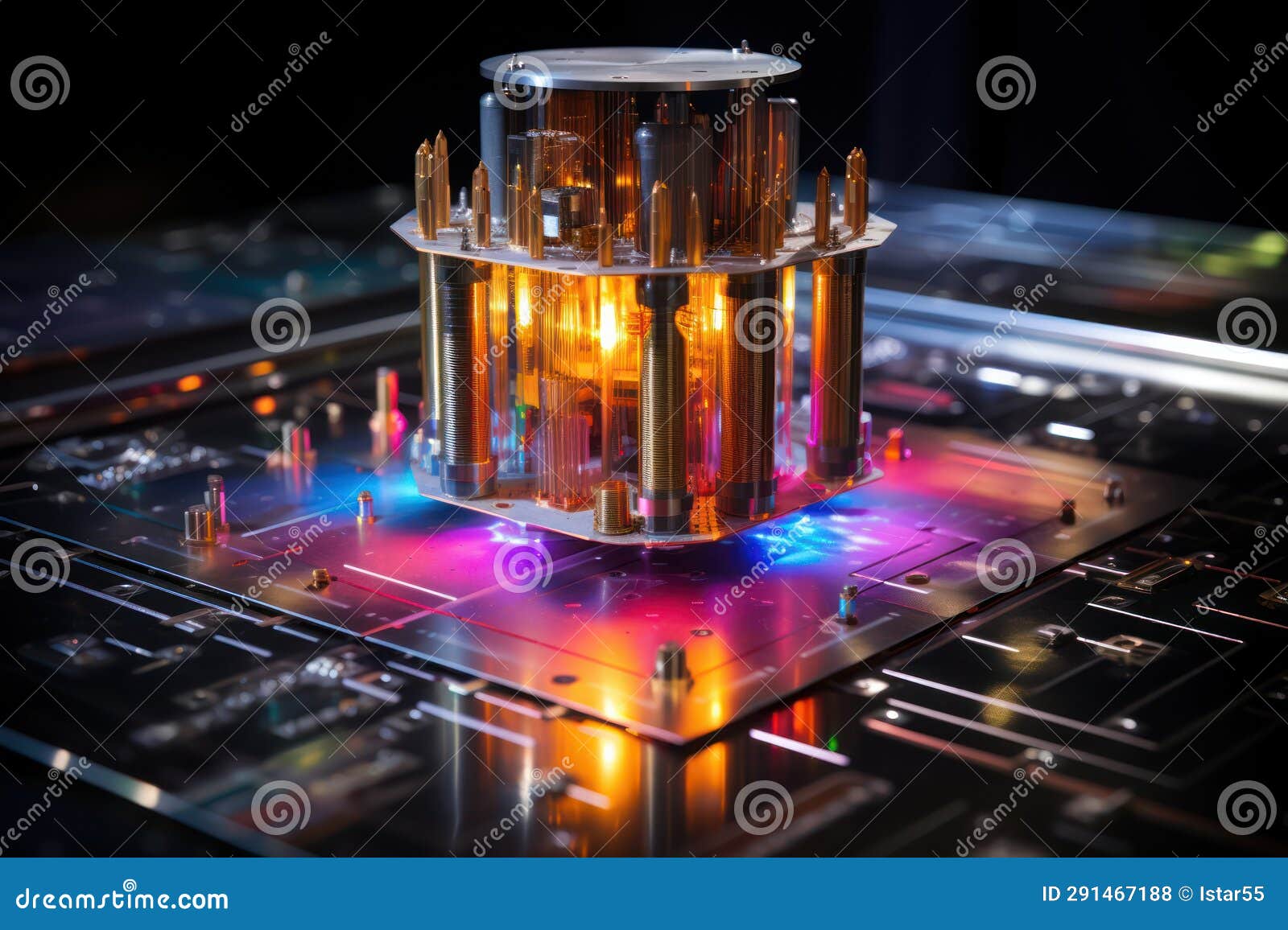 Quantum Computing Concept Image AI Generated Stock Illustration ...