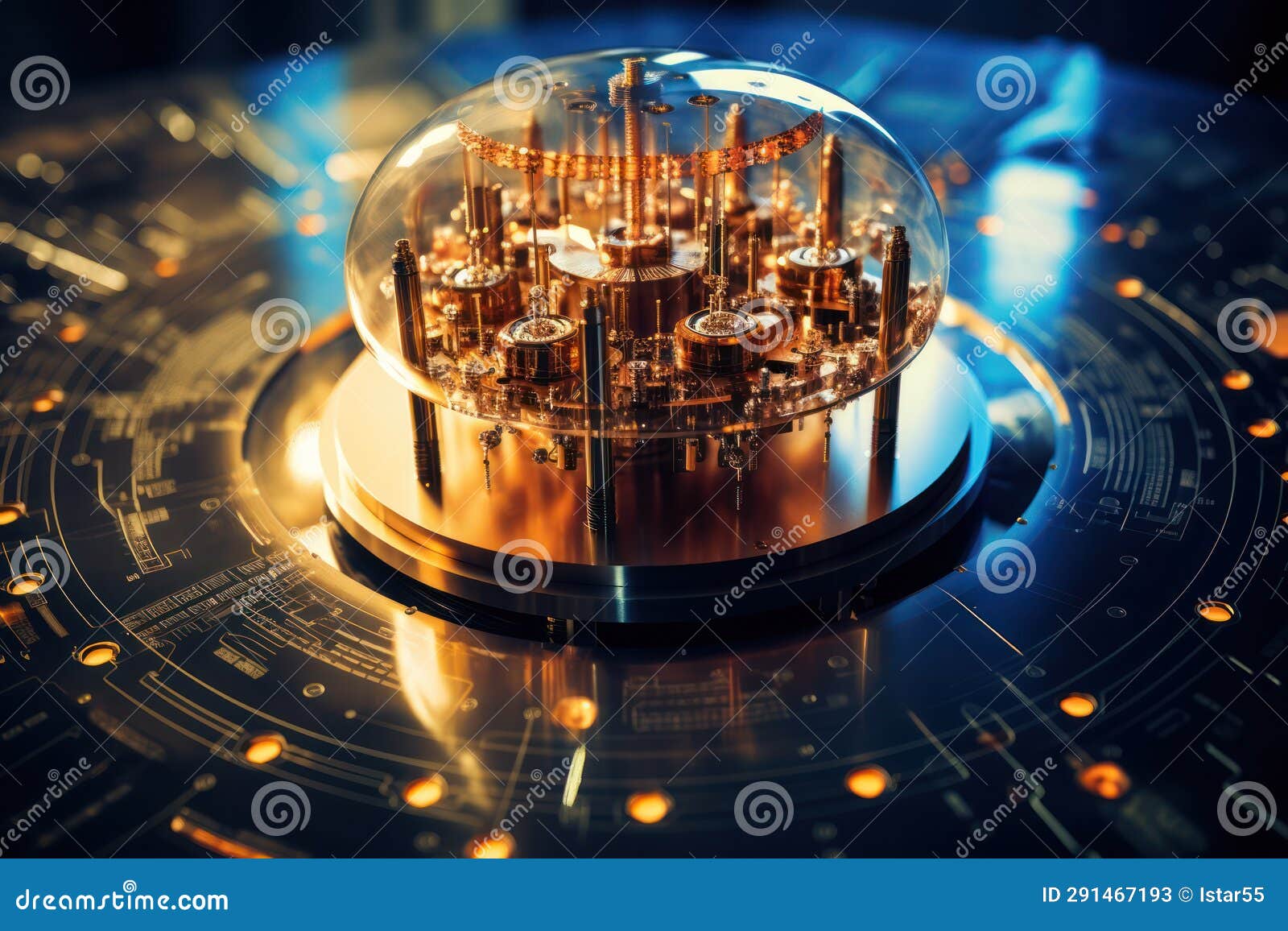 Quantum Computing Concept Image AI Generated Stock Illustration ...