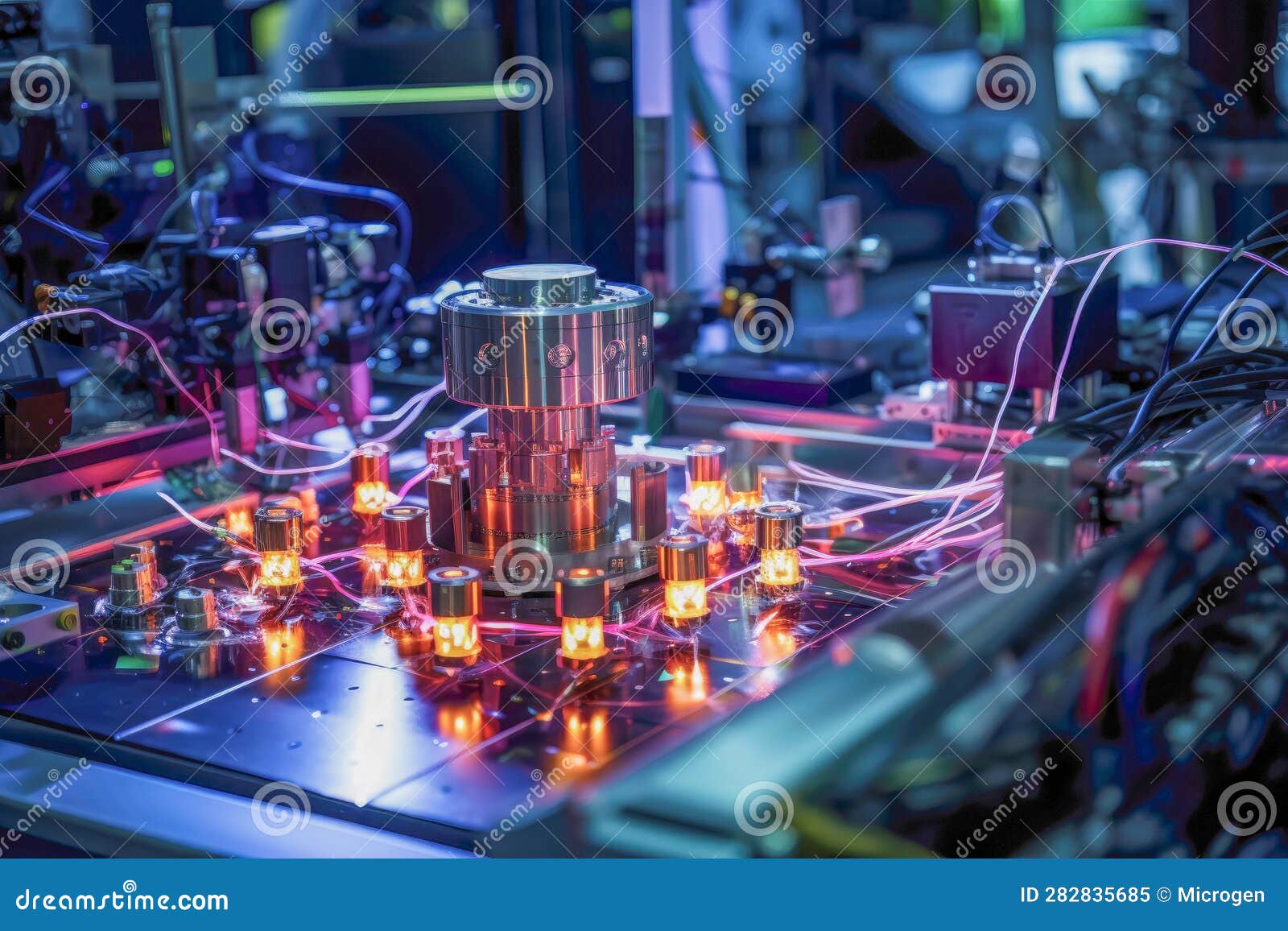 Quantum Computing Setup for Experiment with Trapped Ions Stock ... Quantum Computing Setup for Experiment with Trapped Ions Stock ...