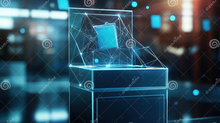 Quantum Computing Shows Processor with Network Connections and Data ...