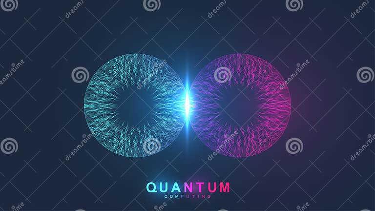 Quantum Computing Systems. Quantum Physics. Deep Learning Artificial Intelligence Stock Vector ...