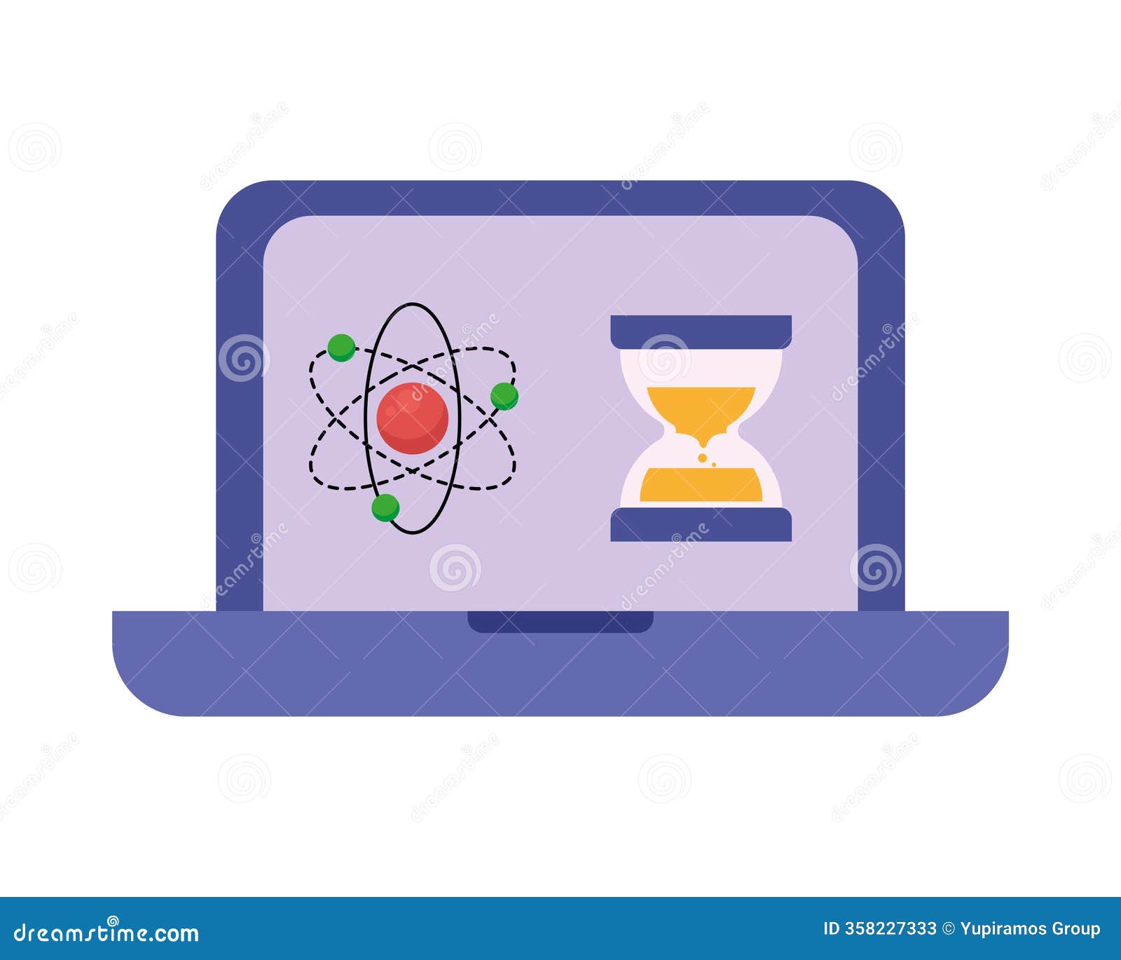 Quantum Computing Time Optimization Futuristic Technology Illustration ...