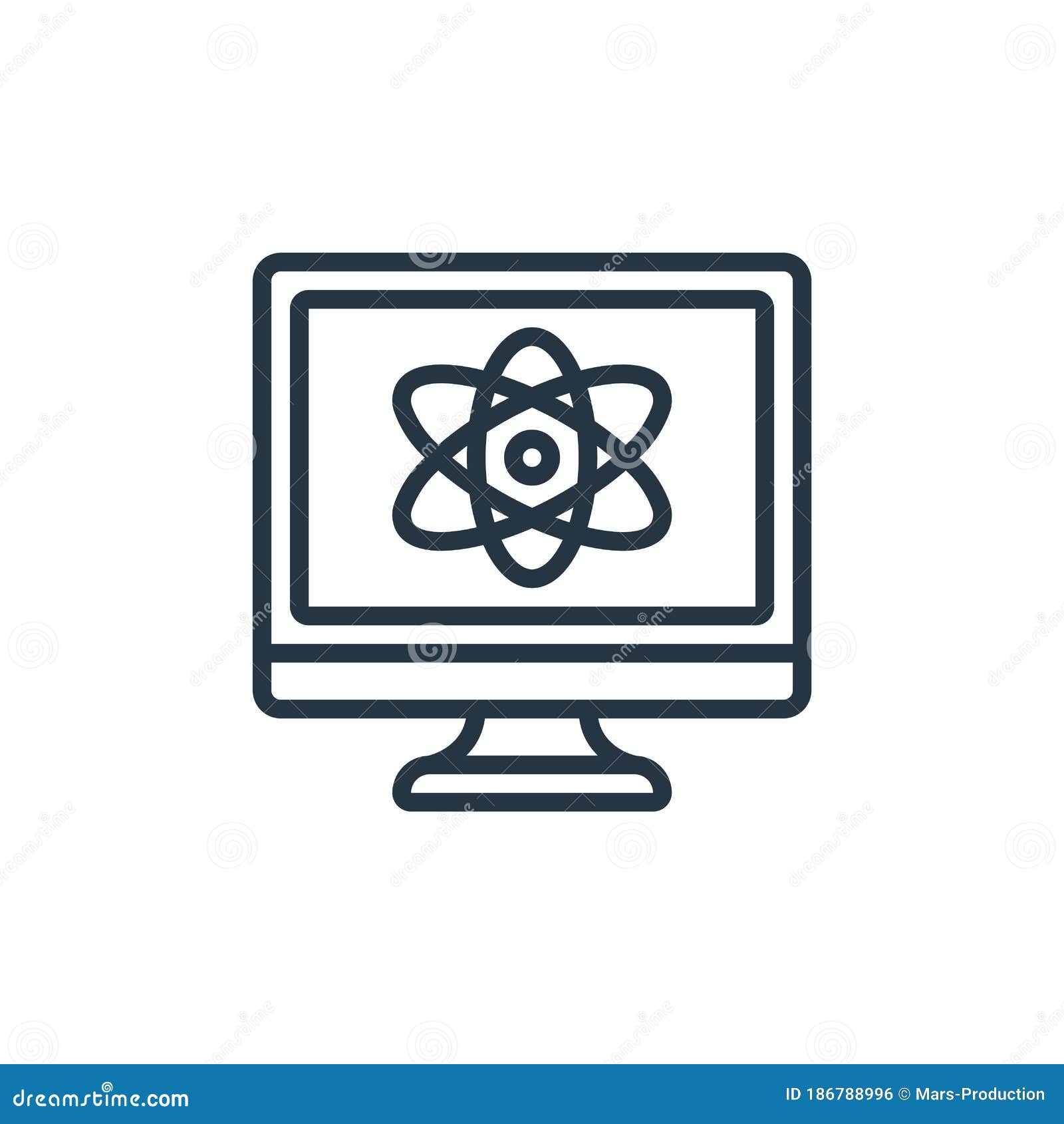 Quantum Computing Vector Icon. Quantum Computing Editable Stroke Stock ...