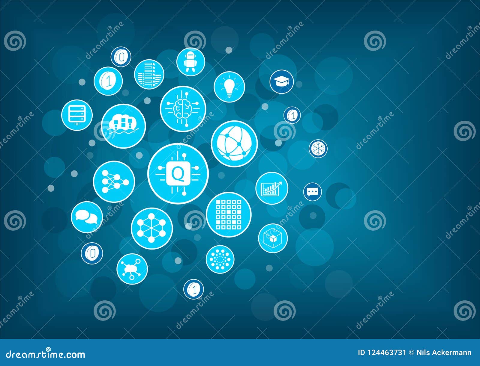 Quantum Computing Isolated Cartoon Vector Illustrations ...