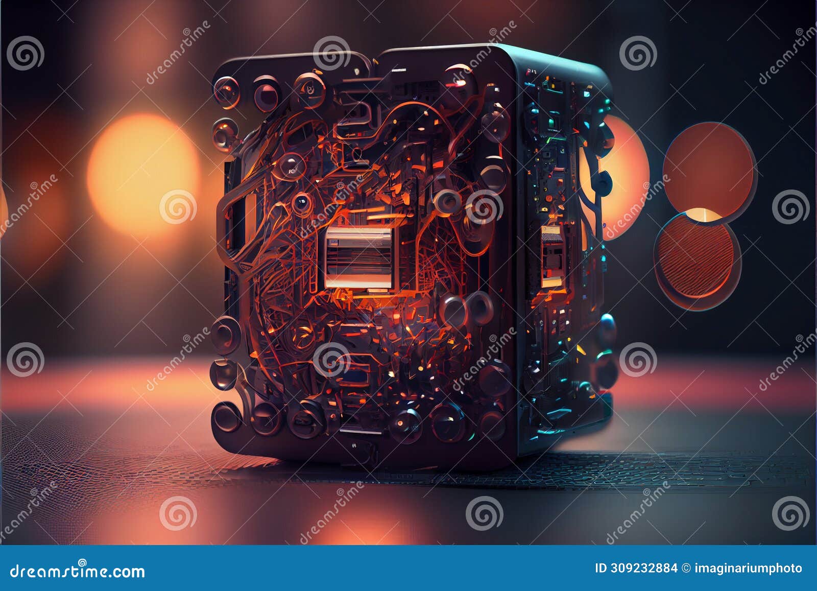 Quantum Computing Which Uses Subatomic Particles. Stock Photo - Image ...
