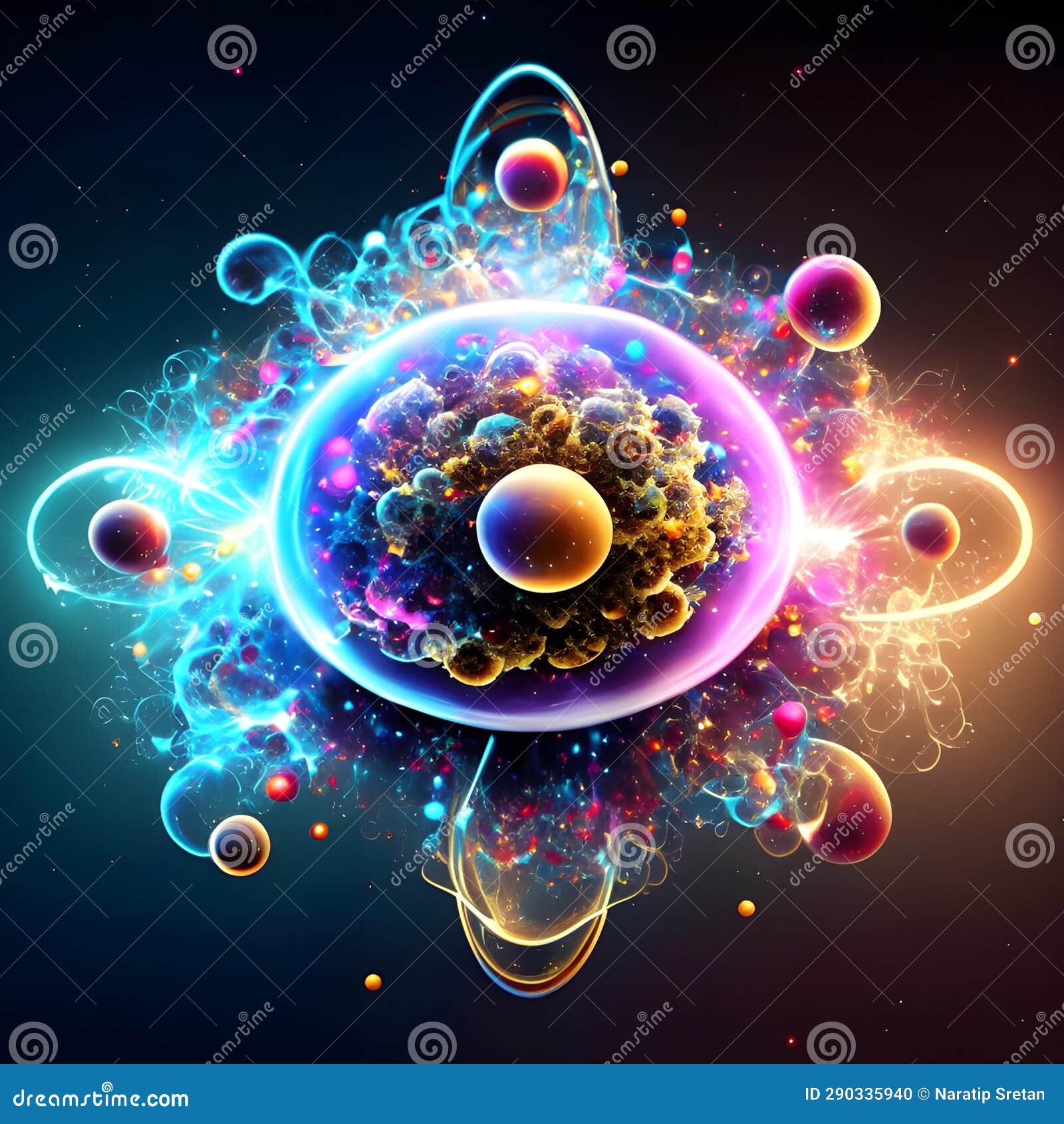 Quantum Concepts Involve Particles Stock Photo - Image of design, style ...