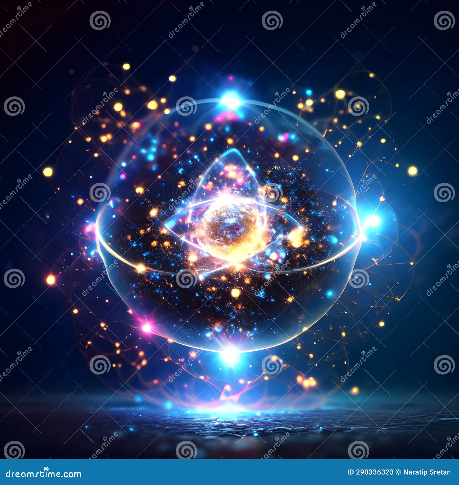 Quantum Concepts Involve Particles Stock Image - Image of pattern ...