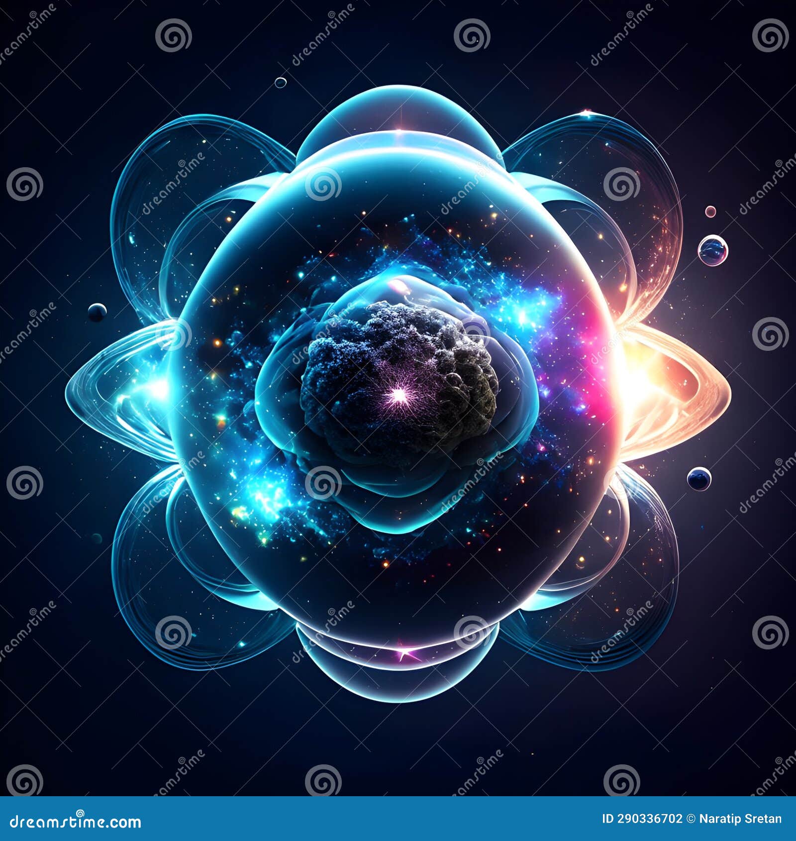 Quantum Concepts Involve Particles Stock Photo - Image of element ...