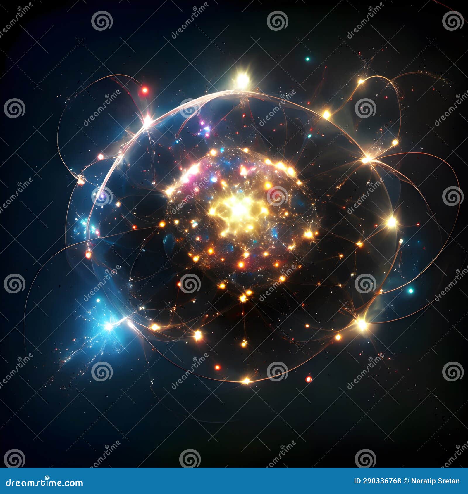 Quantum Concepts Involve Particles Stock Photo - Image of background ...