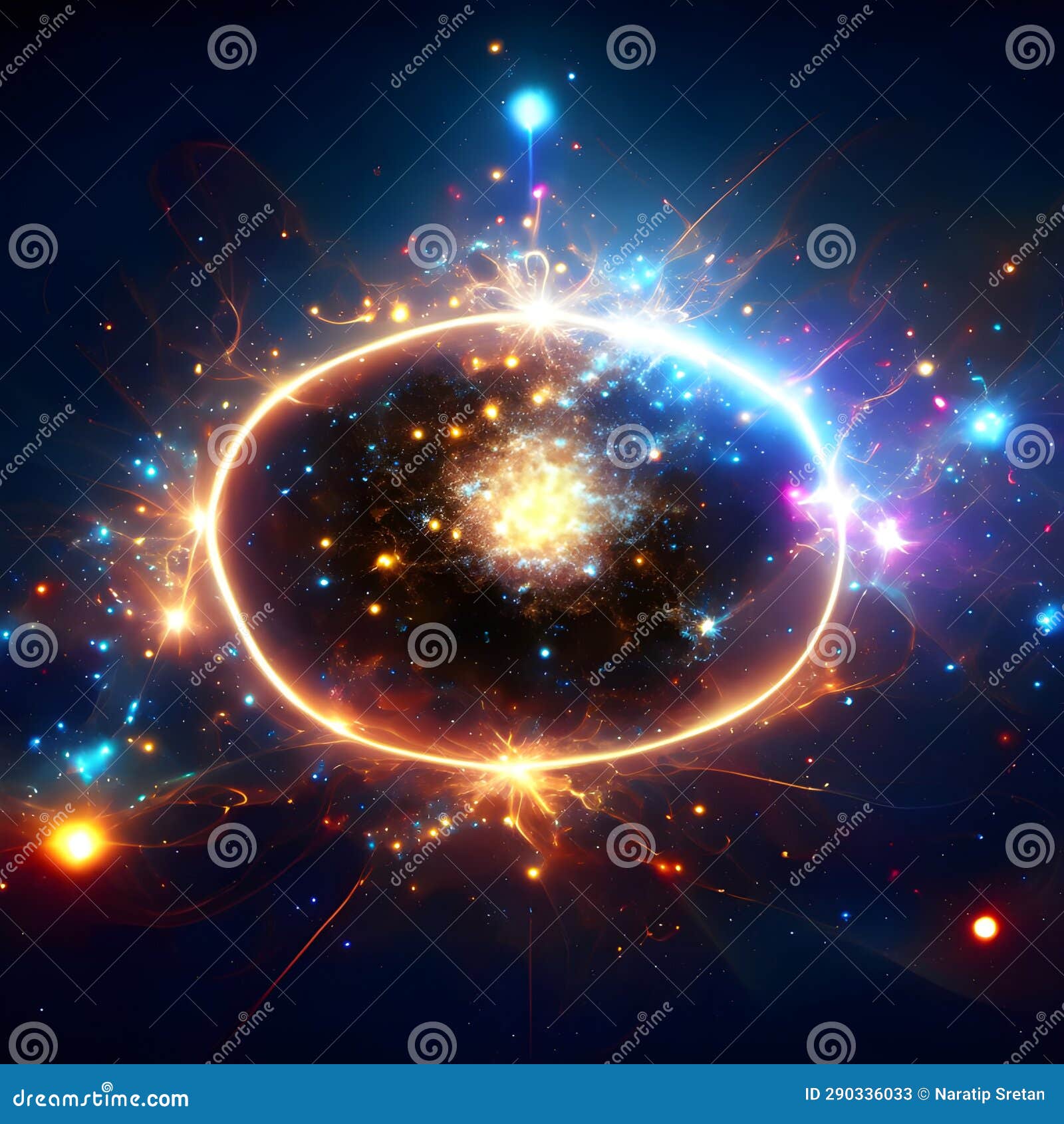 Quantum Concepts Involve Particles Stock Image - Image of background ...