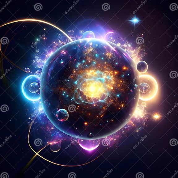 Quantum Concepts Involve Particles Stock Photo - Image of science ...