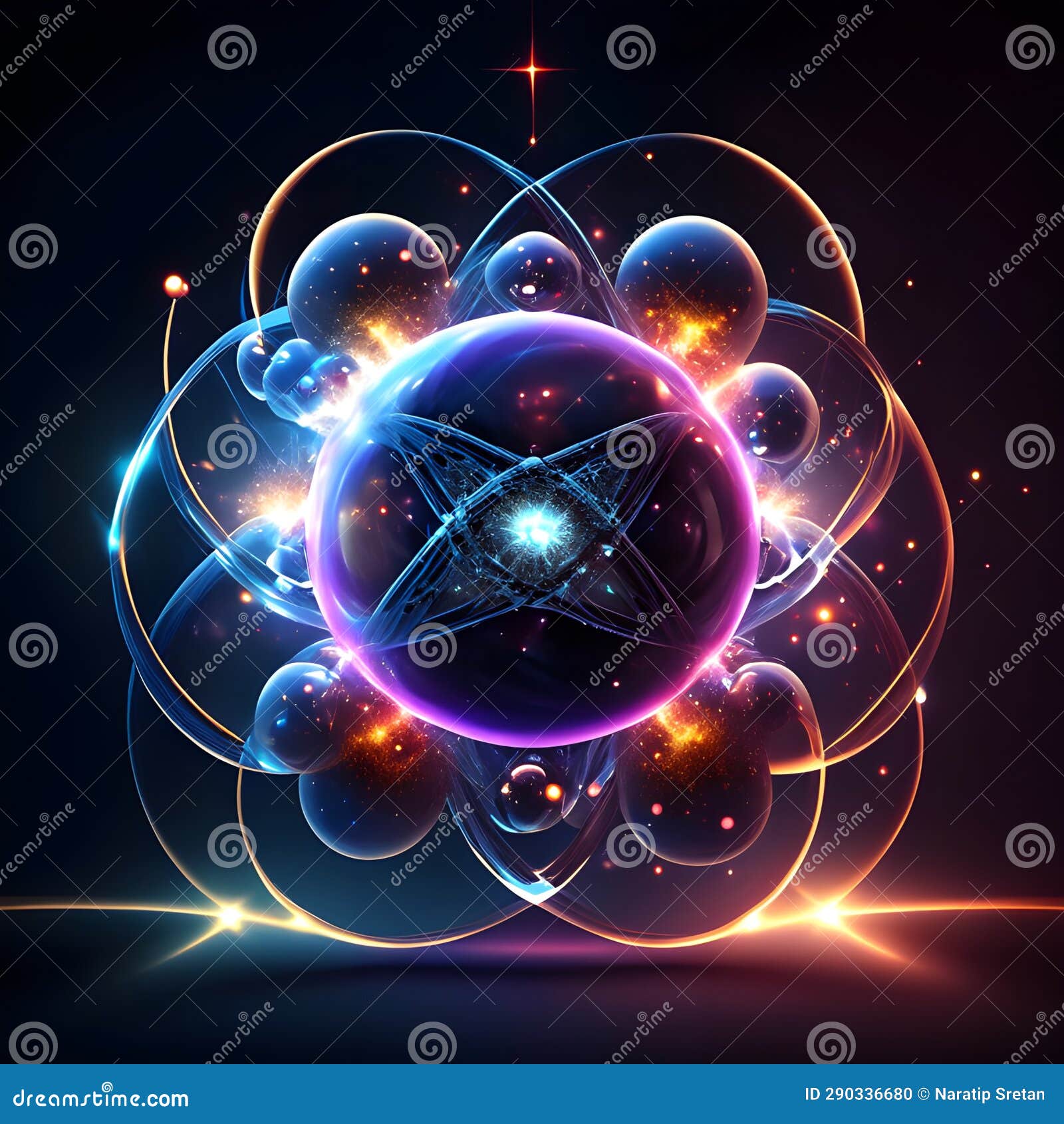 Quantum Concepts Involve Particles Stock Photo - Image of graphic ...