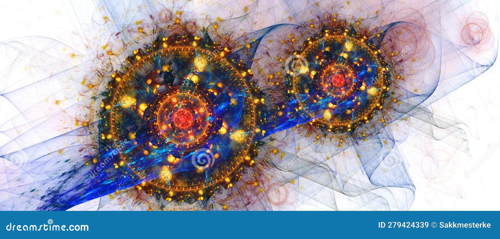 Quantum Correlation Abstract Fractal Background Stock Illustration ...