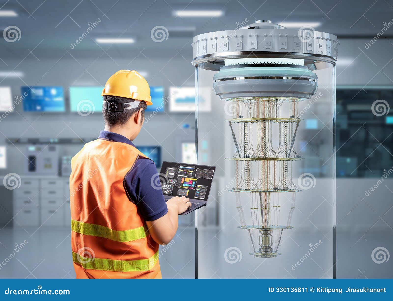 Quantum Engineering Technology with Engineer Develop Quantum Computer ...