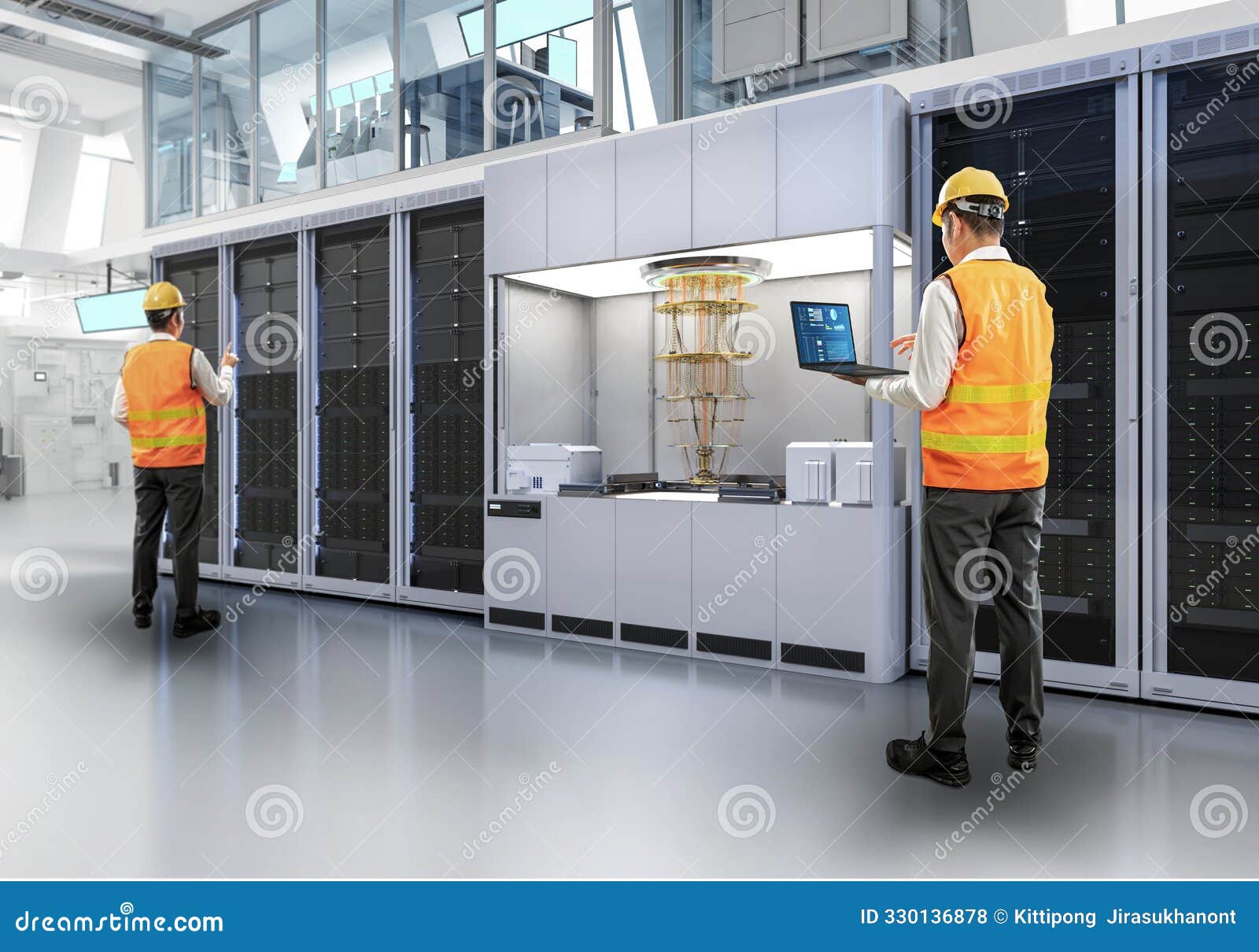 Quantum Engineering Technology with Engineer Develop Quantum Computer ...