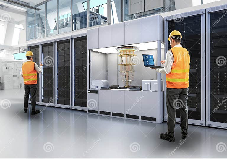 Quantum Engineering Technology with Engineer Develop Quantum Computer ...