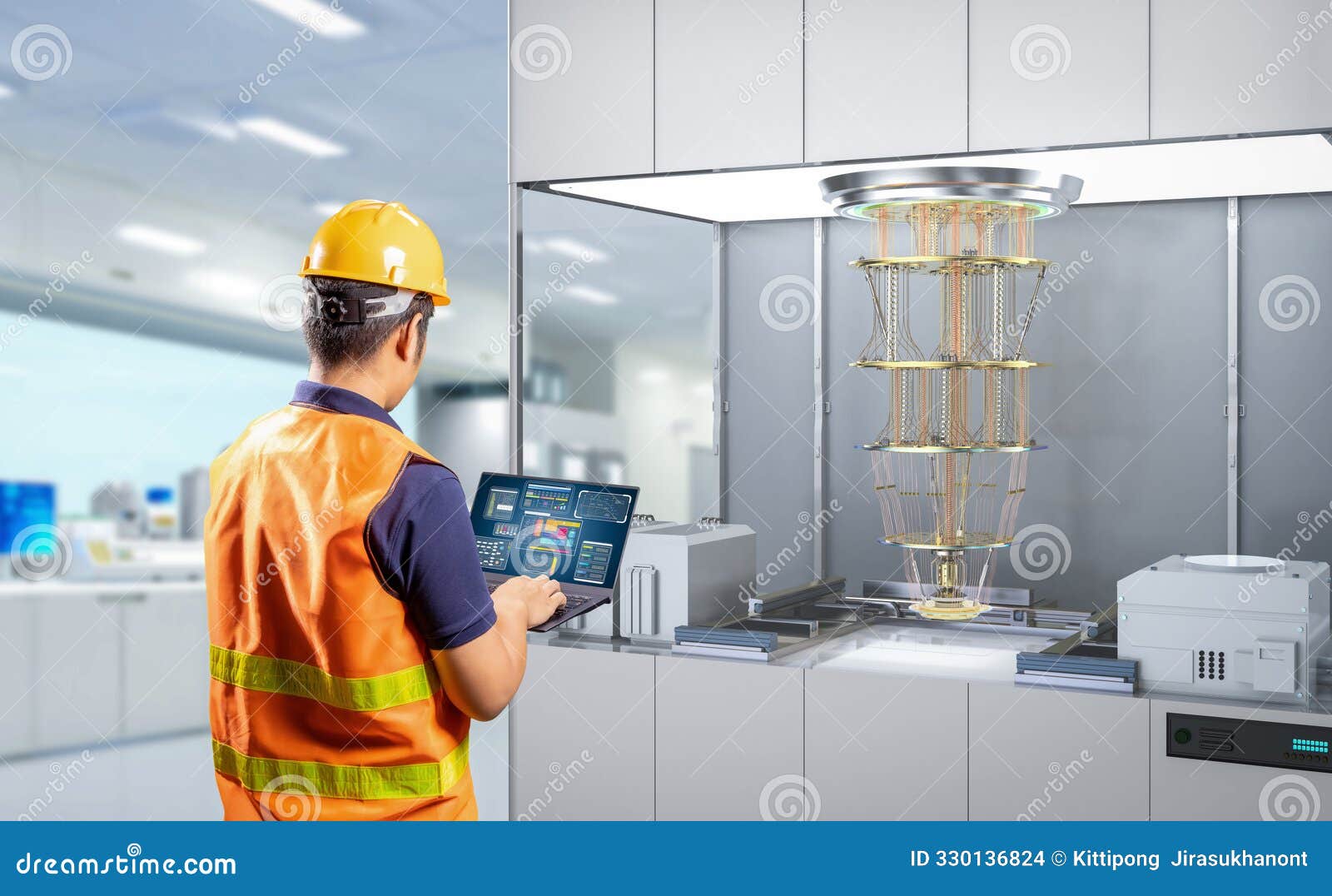 Quantum Engineering Technology with Engineer Develop Quantum Computer ...