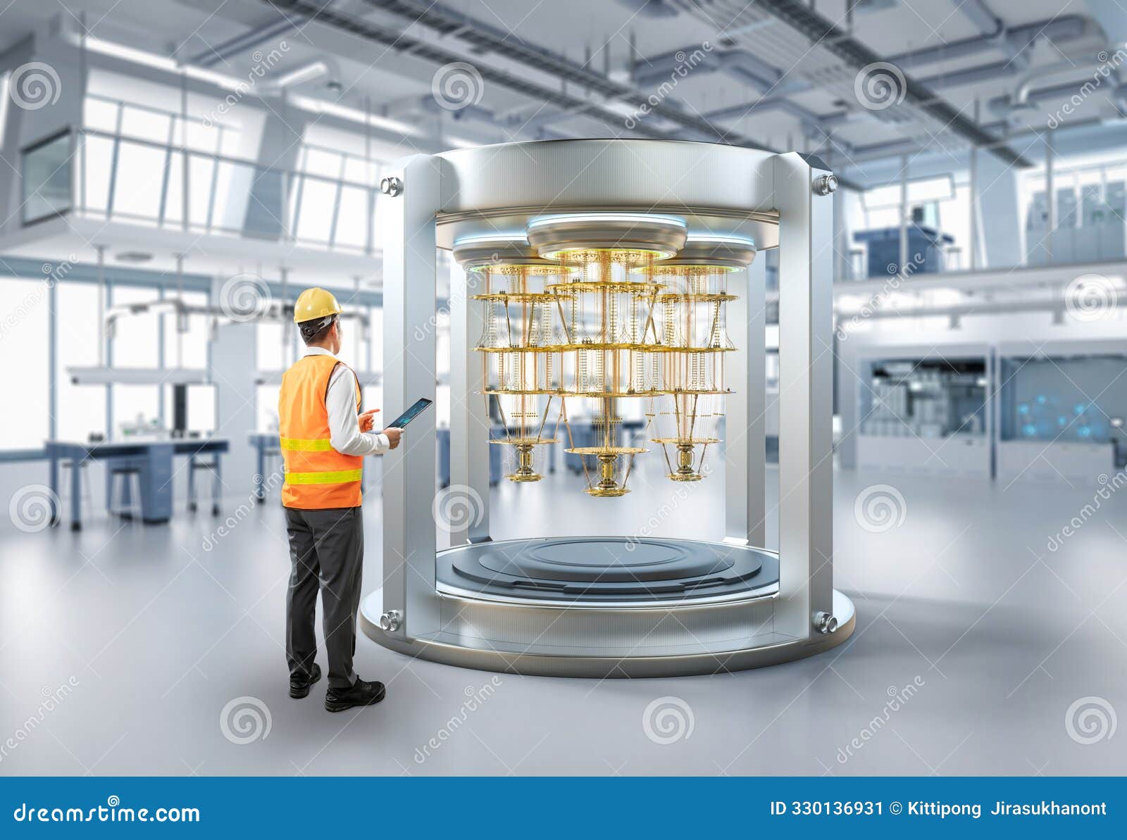 Quantum Engineering Technology with Engineer Develop Quantum Computer ...